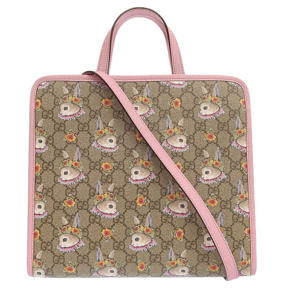 Gucci | Bags | Gucci Gg Supreme Yuko Higuchi Rabbit 2way Leather Bag ...